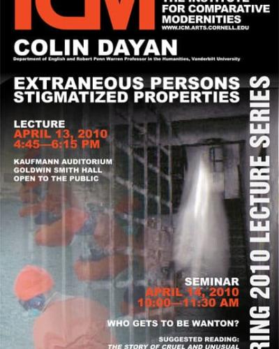 COLIN DAYAN, "EXTRANEOUS PERSONS, STIGMATIZED PROPERTIES" CANCELED ...